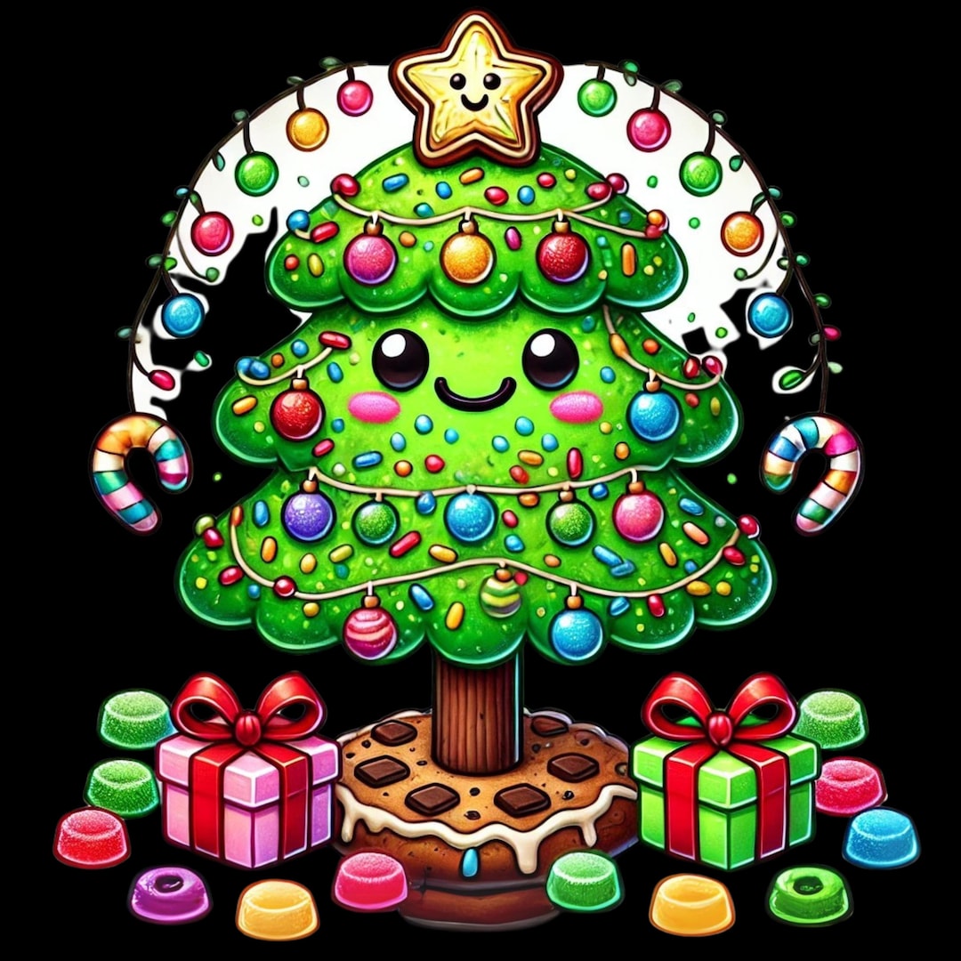 Christmas Clipart Adorable Gumdrop Holiday Characters Cute Christmas ...