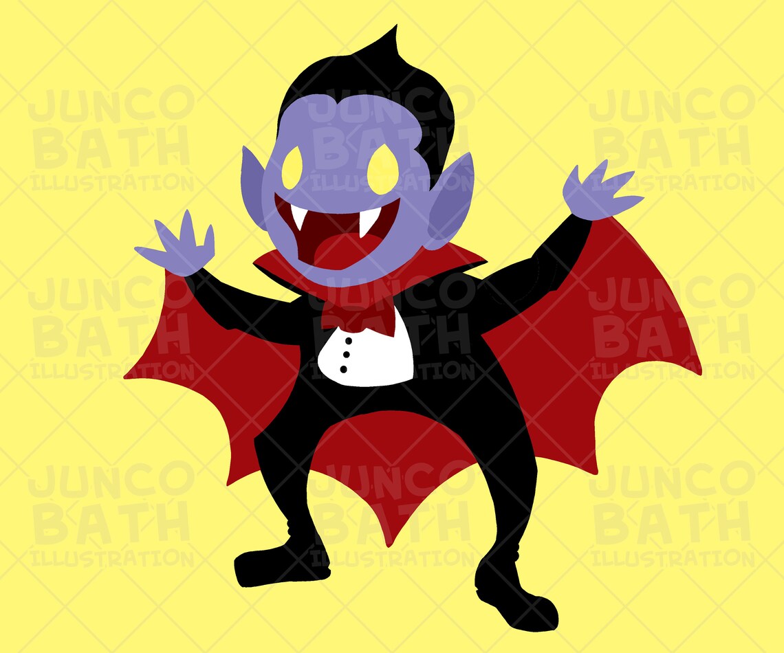 Cute VAMPIRE SVG Color Vector • Instant Digital Download • Cricut Cut ...
