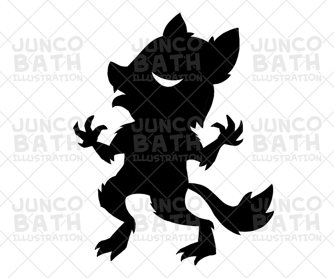 Cute Werewolf SVG Vector Instant Digital Download Cricut - Etsy