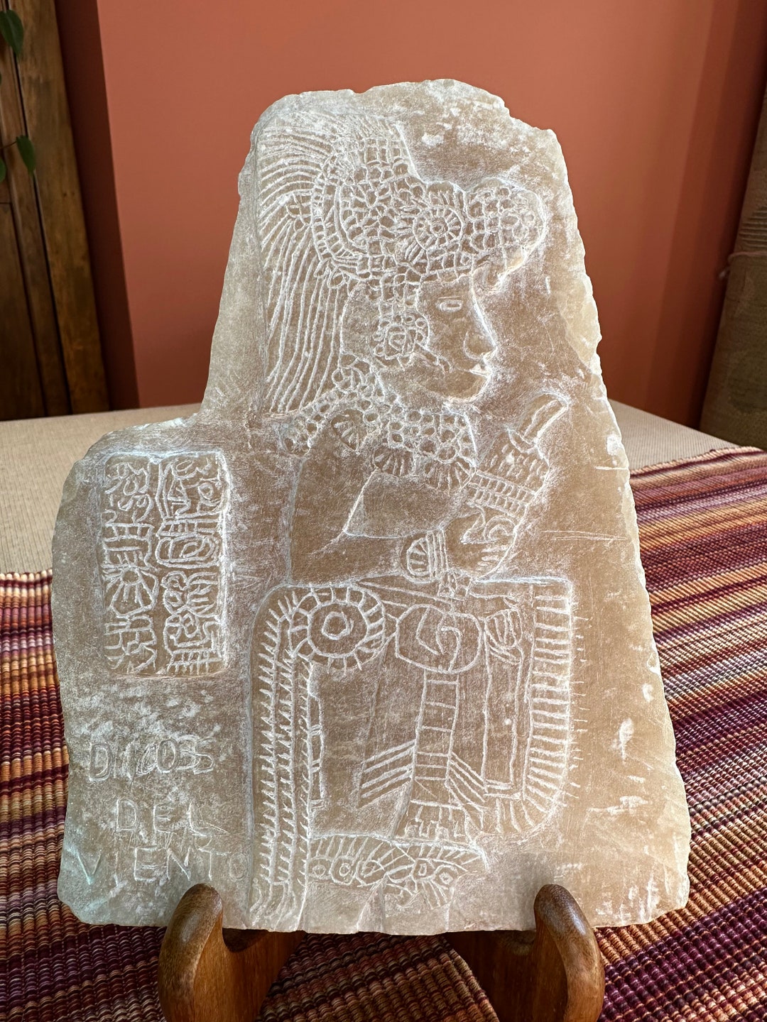 Mayan Art Sculpture Carved Mayan Plaque or Tablet Belize - Etsy