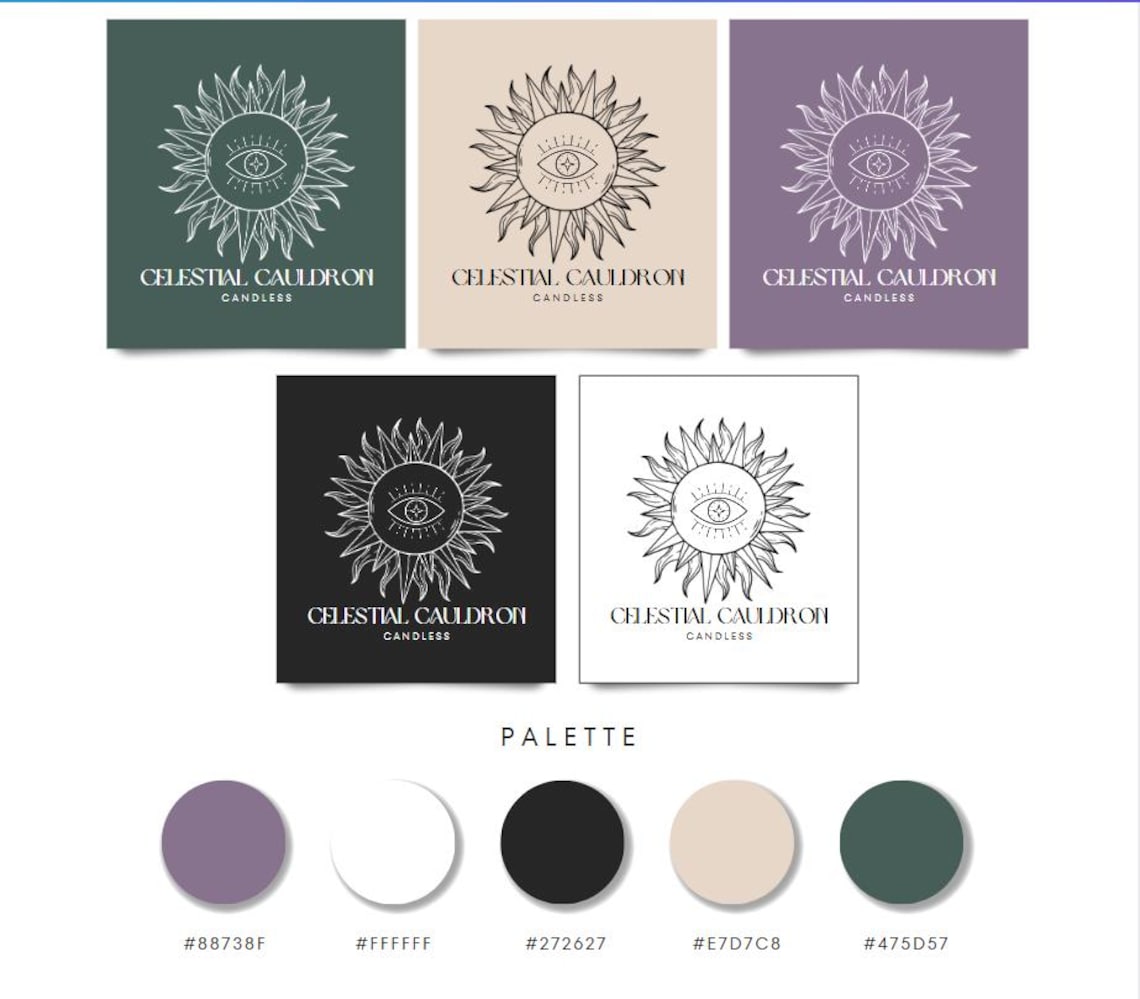 Complete Brand Book – Logo, Typography & Color Palette - Etsy