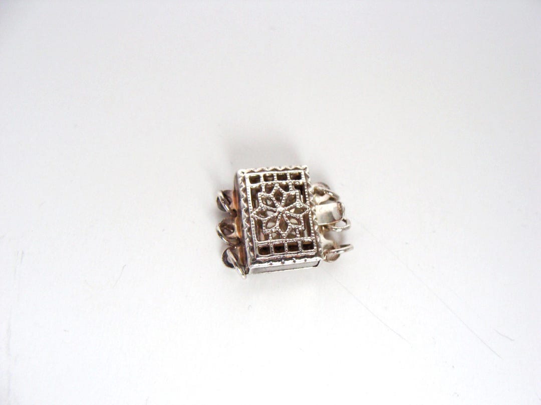 Sterling Silver Three Strand Clasp, Destash Findings, DIY Jewelry ...