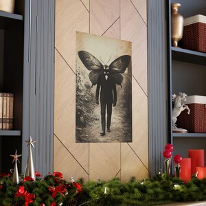 Mothman Cryptid Premium Matte Paper Poster, Victorian Vintage, Gothic ...