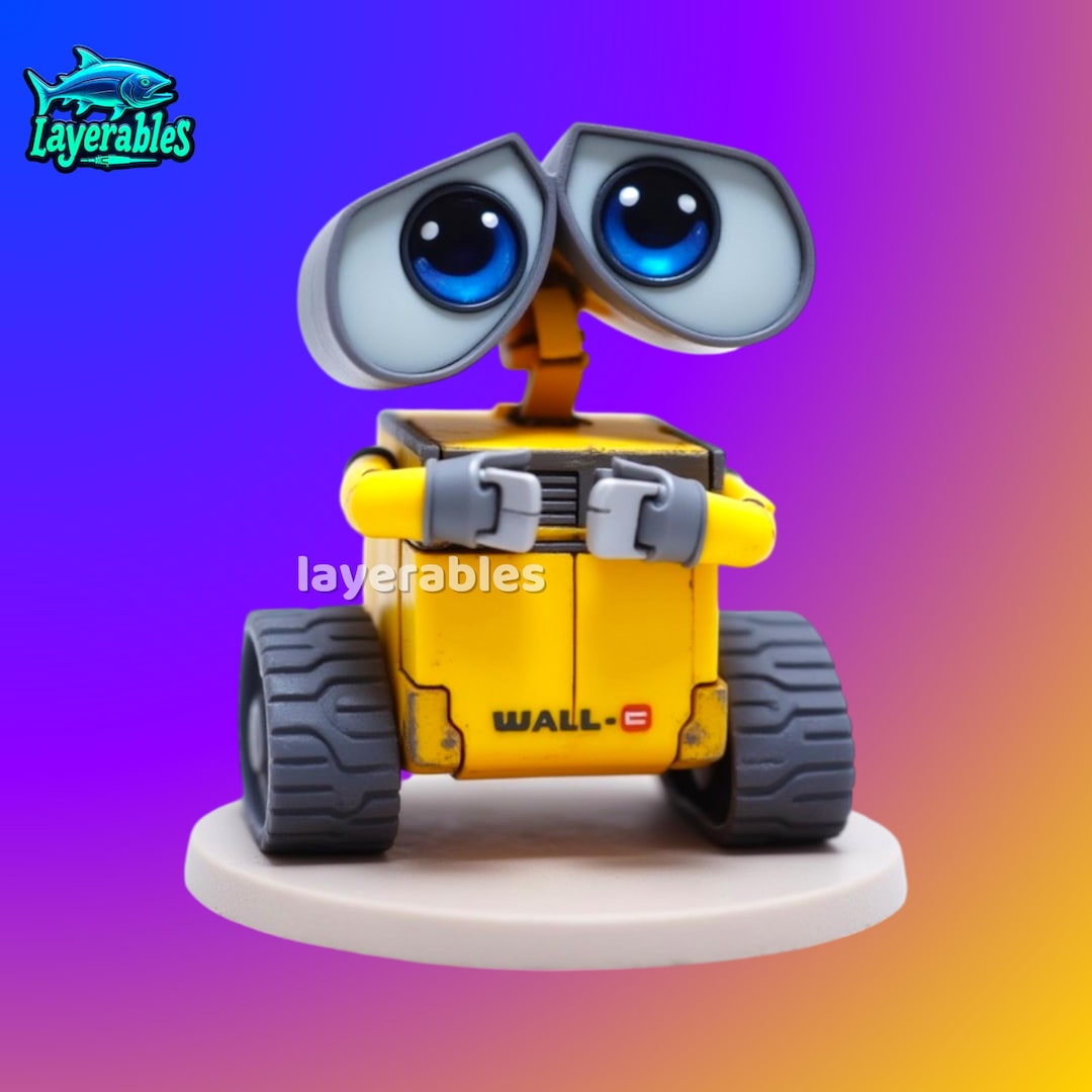 Wall-e Chibi STL - Cute Robot Fan Art 3D Print Model - Pixar Style ...