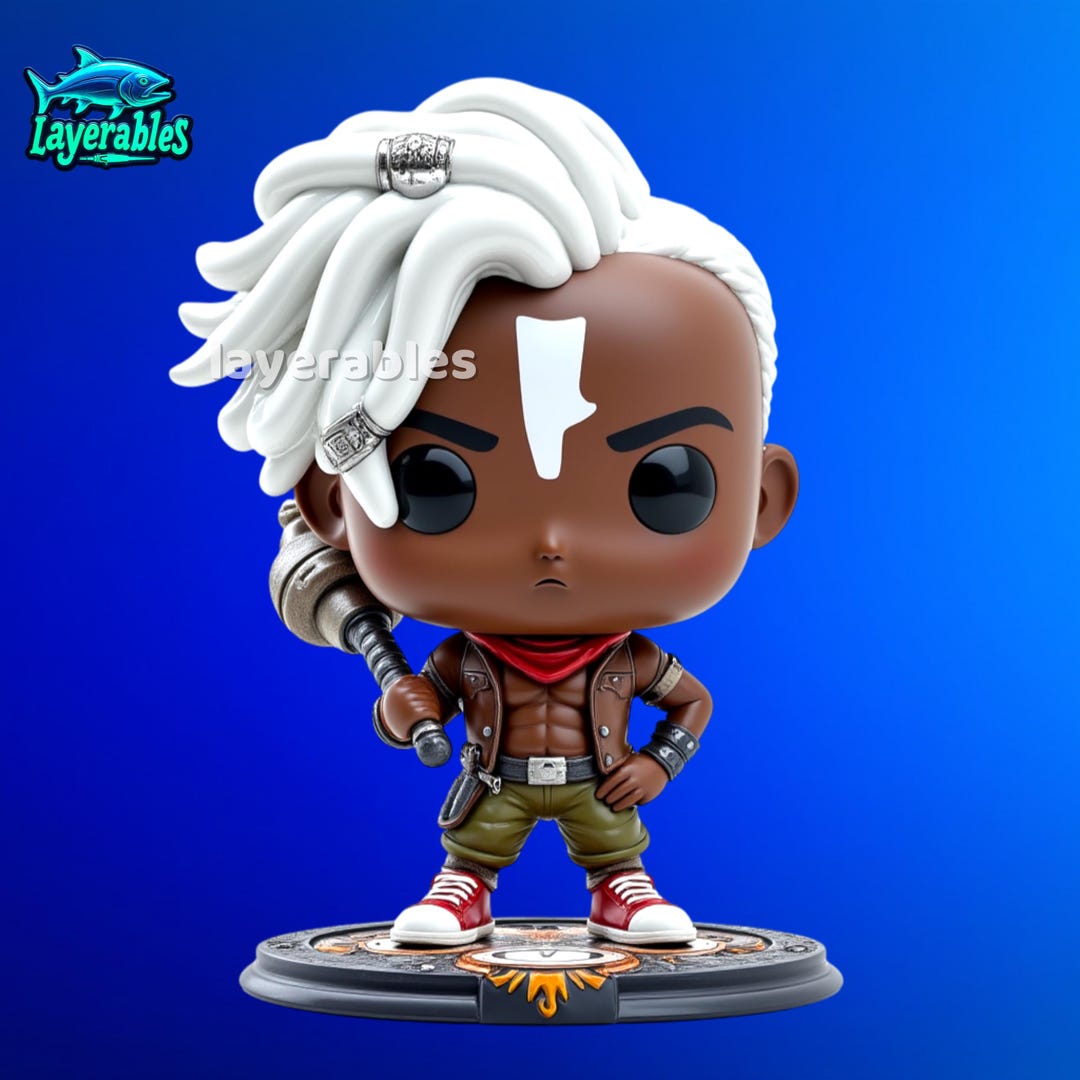 Ekko STL File – League of Legends 3D Print Model – Chibi Ekko Figurine ...