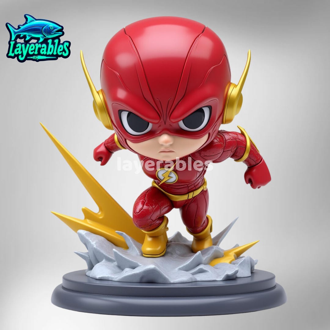Chibi Flash 3D Printable STL File - Etsy Canada