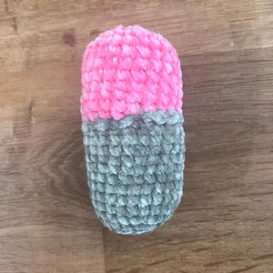 Chill Pill Crochet Plush Super Soft Emotional Support Stress Relief ...