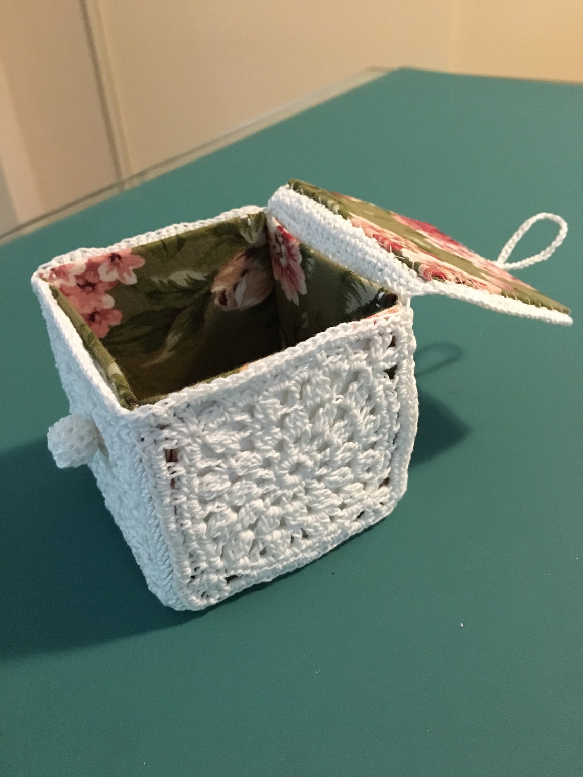 Even Smaller Crocheted Treasure/trinket/jewelry Box Lined - Etsy