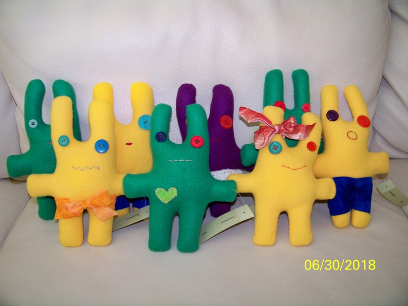 Funny Bunnies Plush Toys - Assorted - Etsy