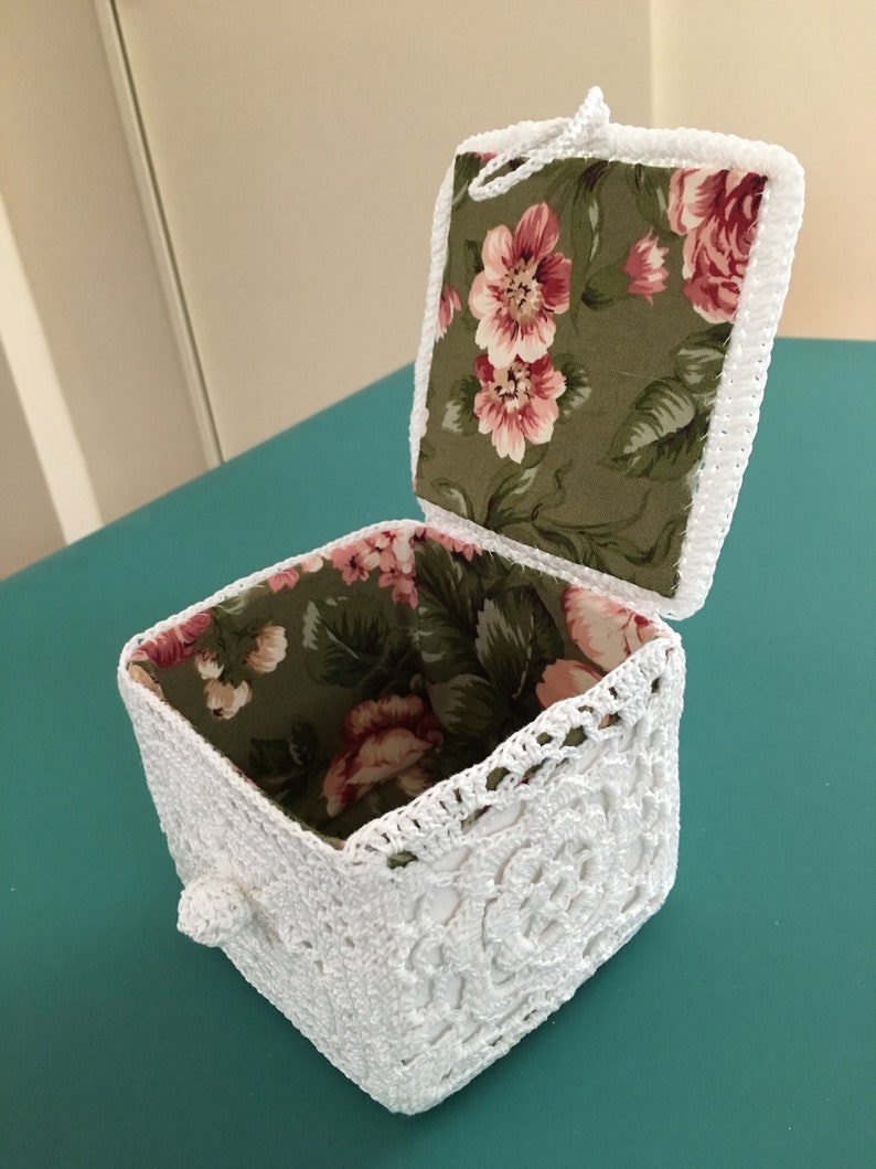 Smaller Crocheted Treasure/trinket/jewelry Box Lined - Etsy