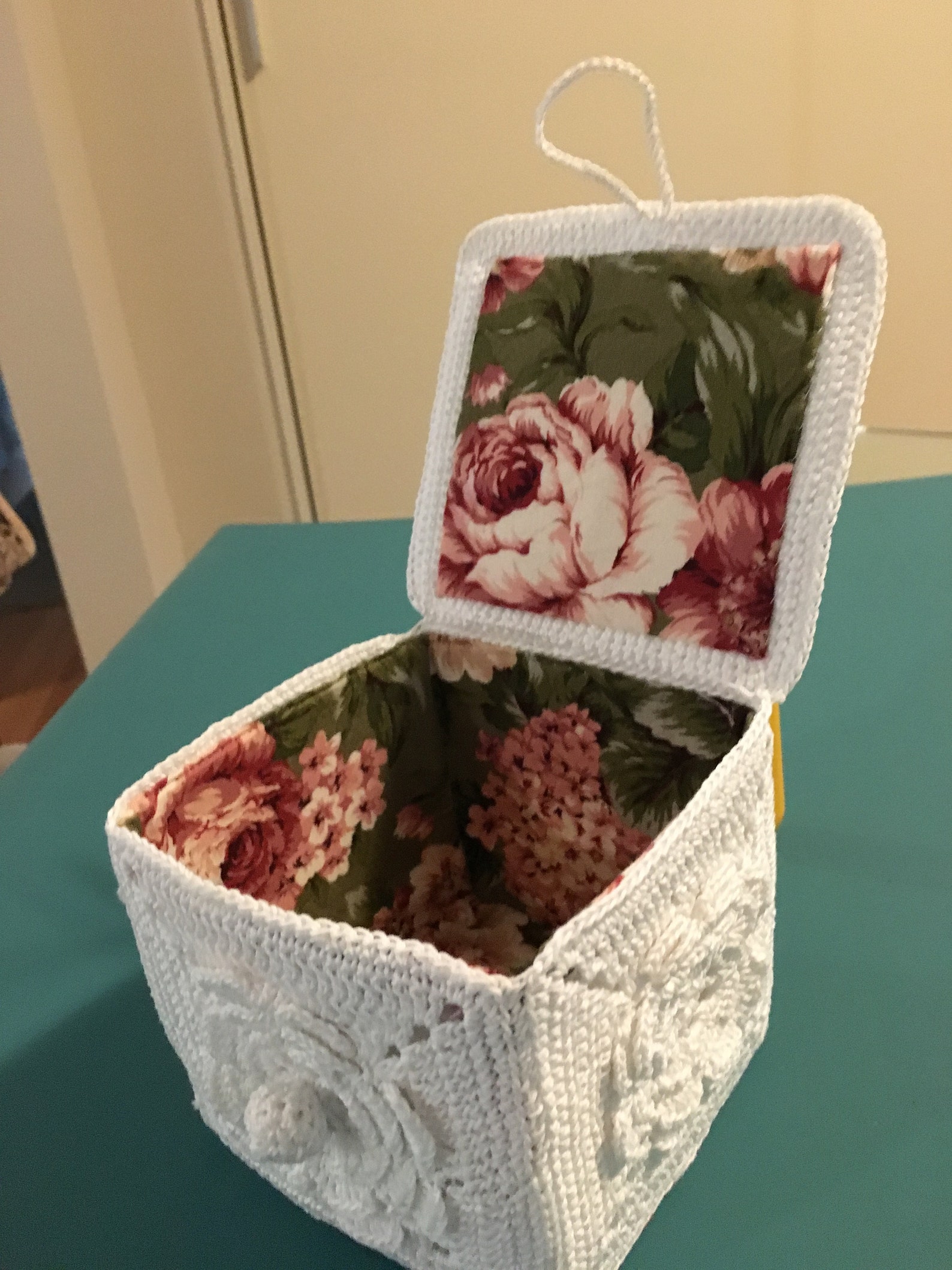 Small Crocheted Treasure/trinket/jewelry Box Lined - Etsy