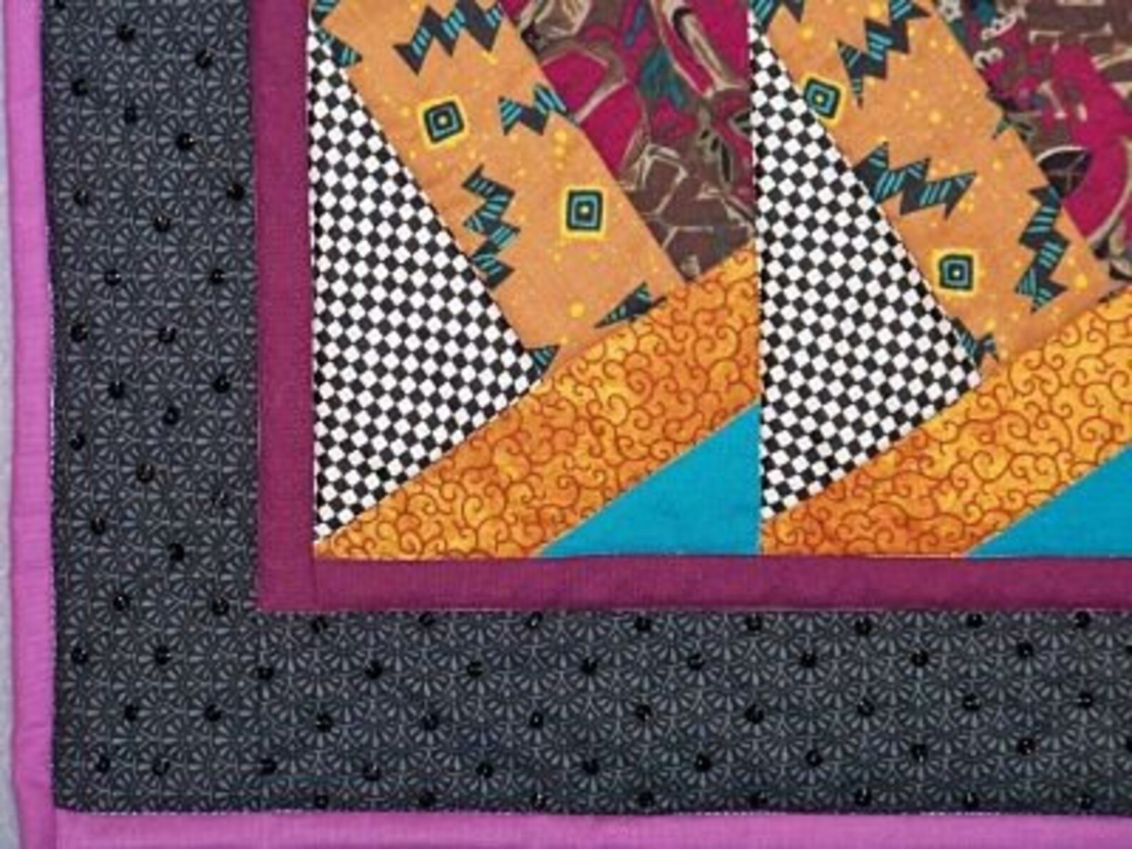 Beaded Rectangles Art Quilt - Etsy