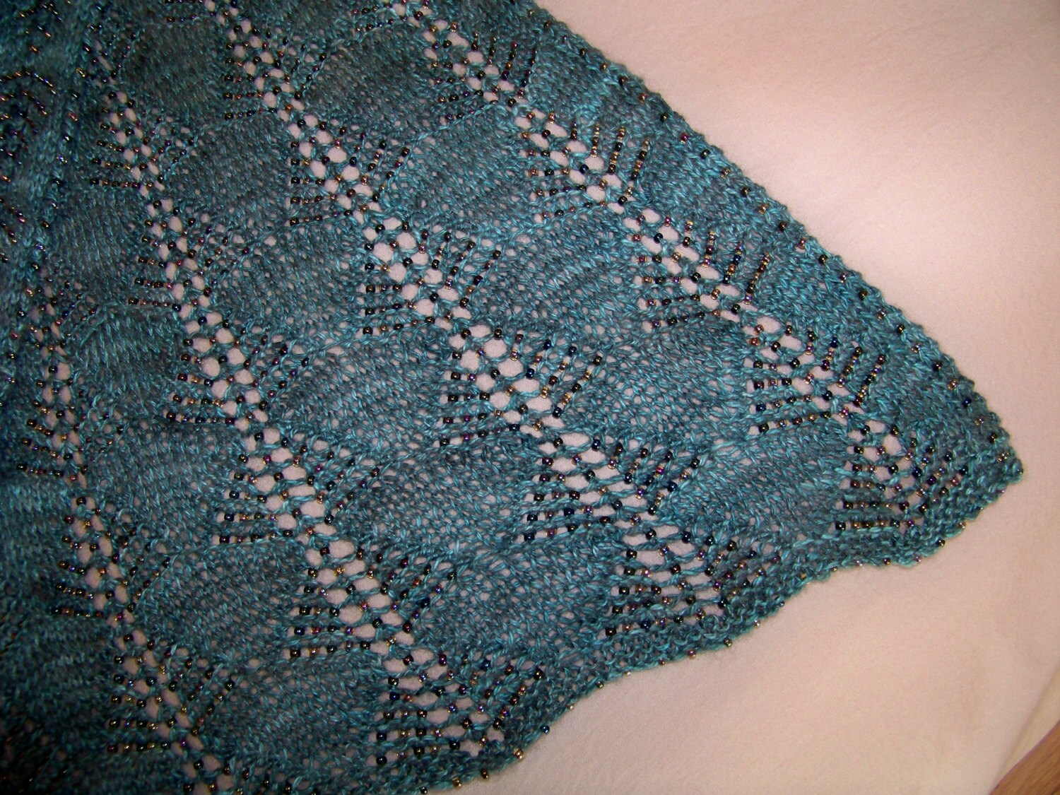 Exquisite Knitted and Beaded Dragonfly Scarf - Etsy