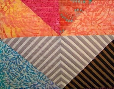 Stripes and Squares Art Quilt - Etsy
