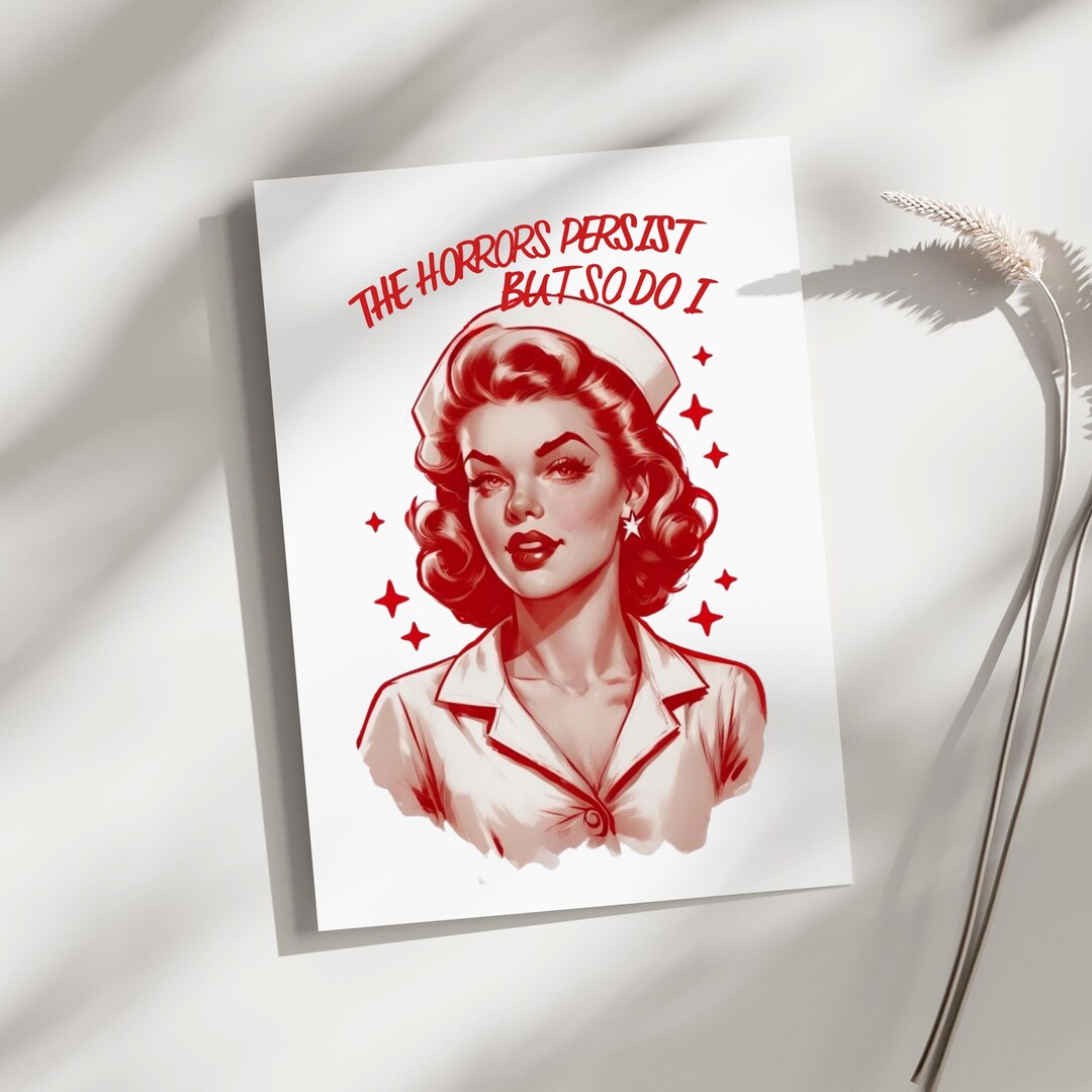 Laughter in the Face of Adversity Nurse Sympathy Card: Funny Support ...