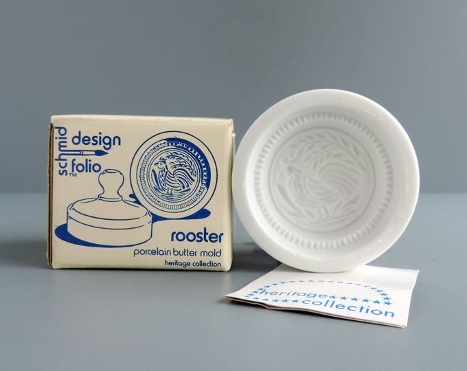 Vintage Schmid 1977 Rooster Butter Mold | Design Folio Heritage ...