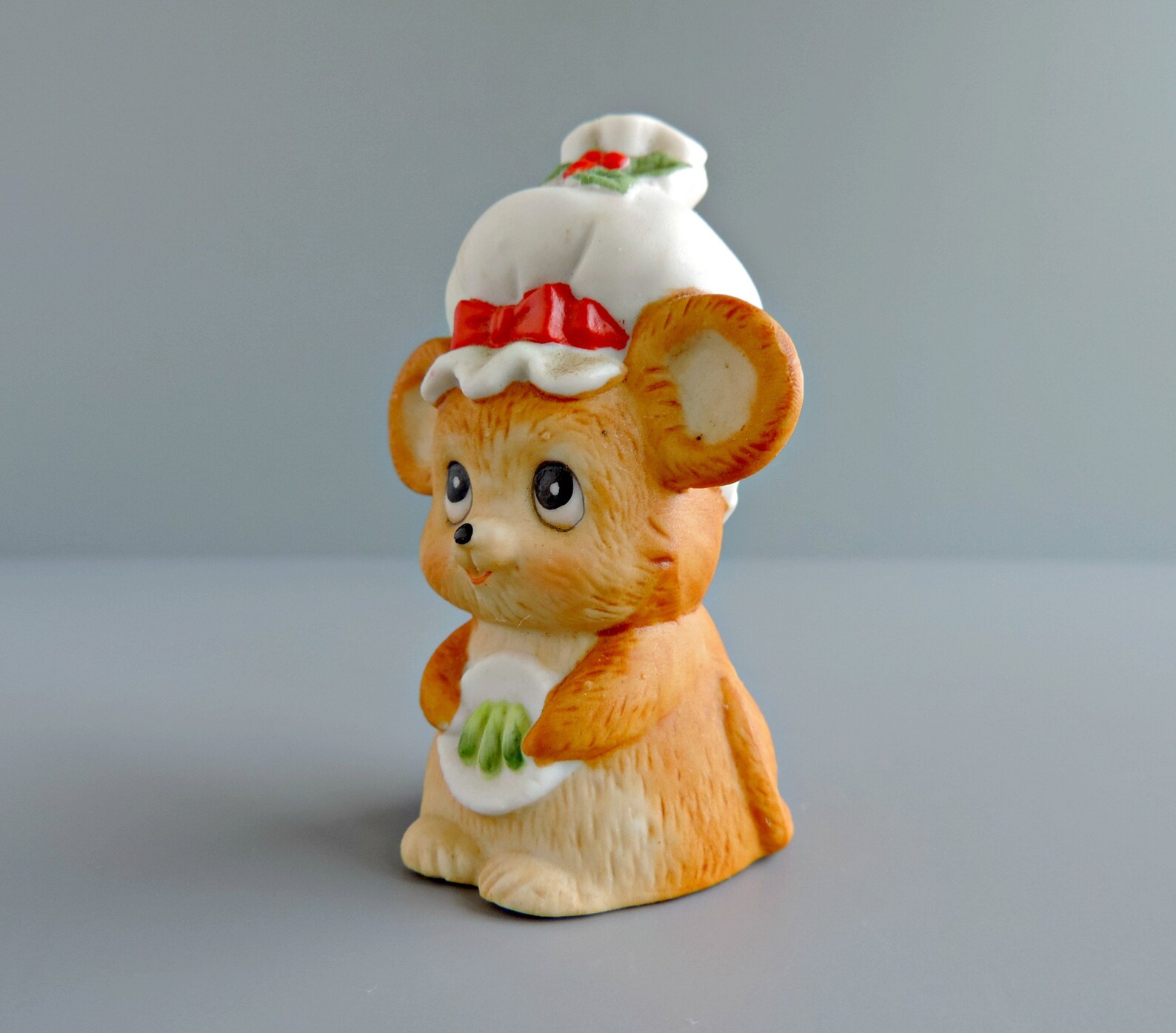 Vintage Lefton Christmas Mouse Bell Figurine Retro Holiday | Etsy