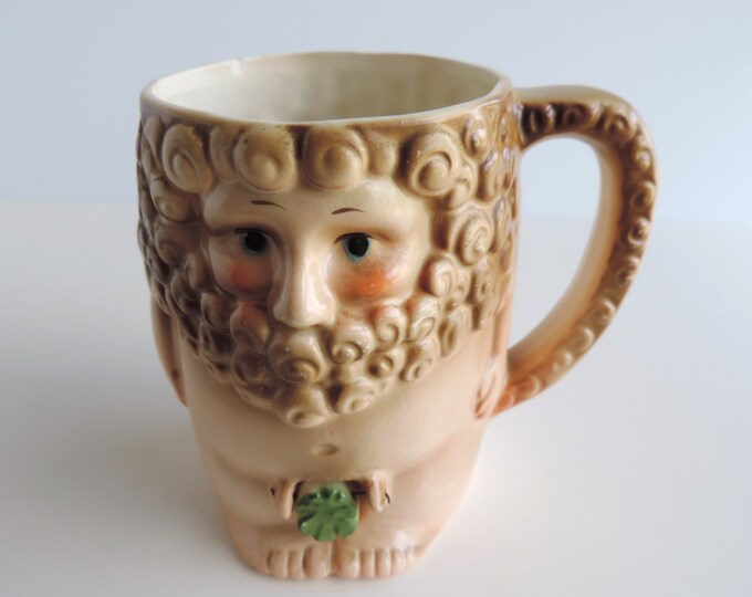 Vintage Adam Novelty Nodder Mug, 1960s Man With Fig Leaf Figural Cup ...