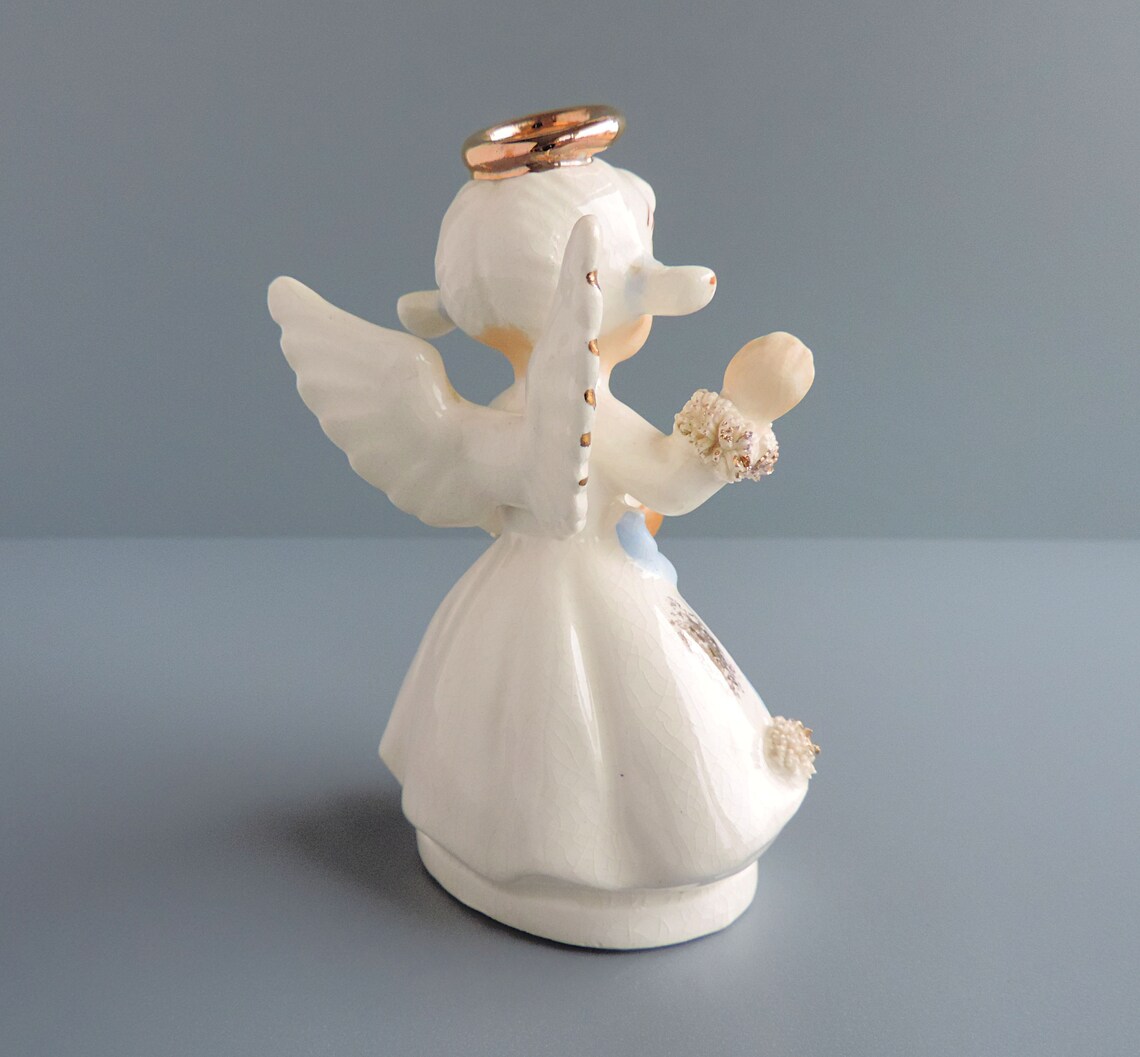 Vintage Lefton April Angel Easter Figurine AR1987 Birthday | Etsy