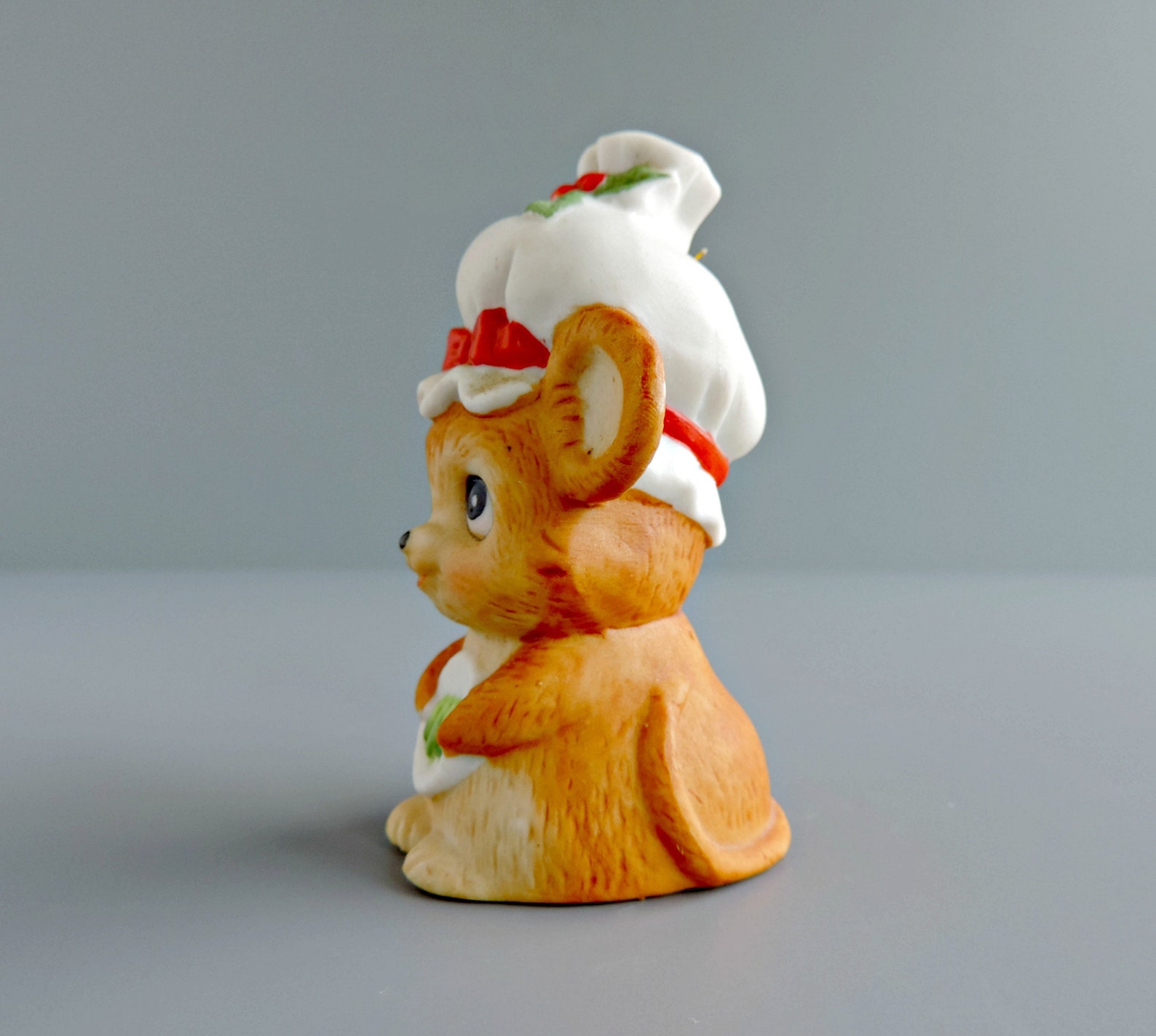 Vintage Lefton Christmas Mouse Bell Figurine Retro Holiday | Etsy