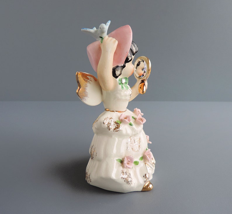 Vintage Lefton April Angel With Bluebird Figurine 1987J - Etsy