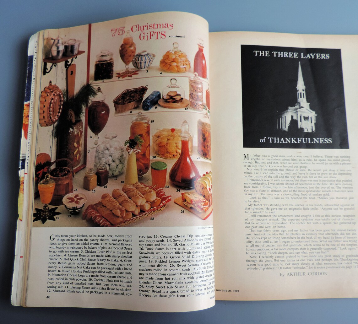 Vintage Woman's Day Magazine November 1960 Mid-Century | Etsy