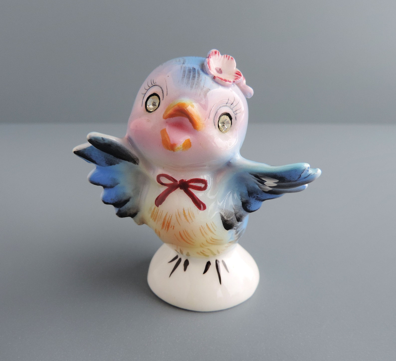 Vintage Lefton Bluebird Salt and Pepper Shaker Set 239 | Etsy