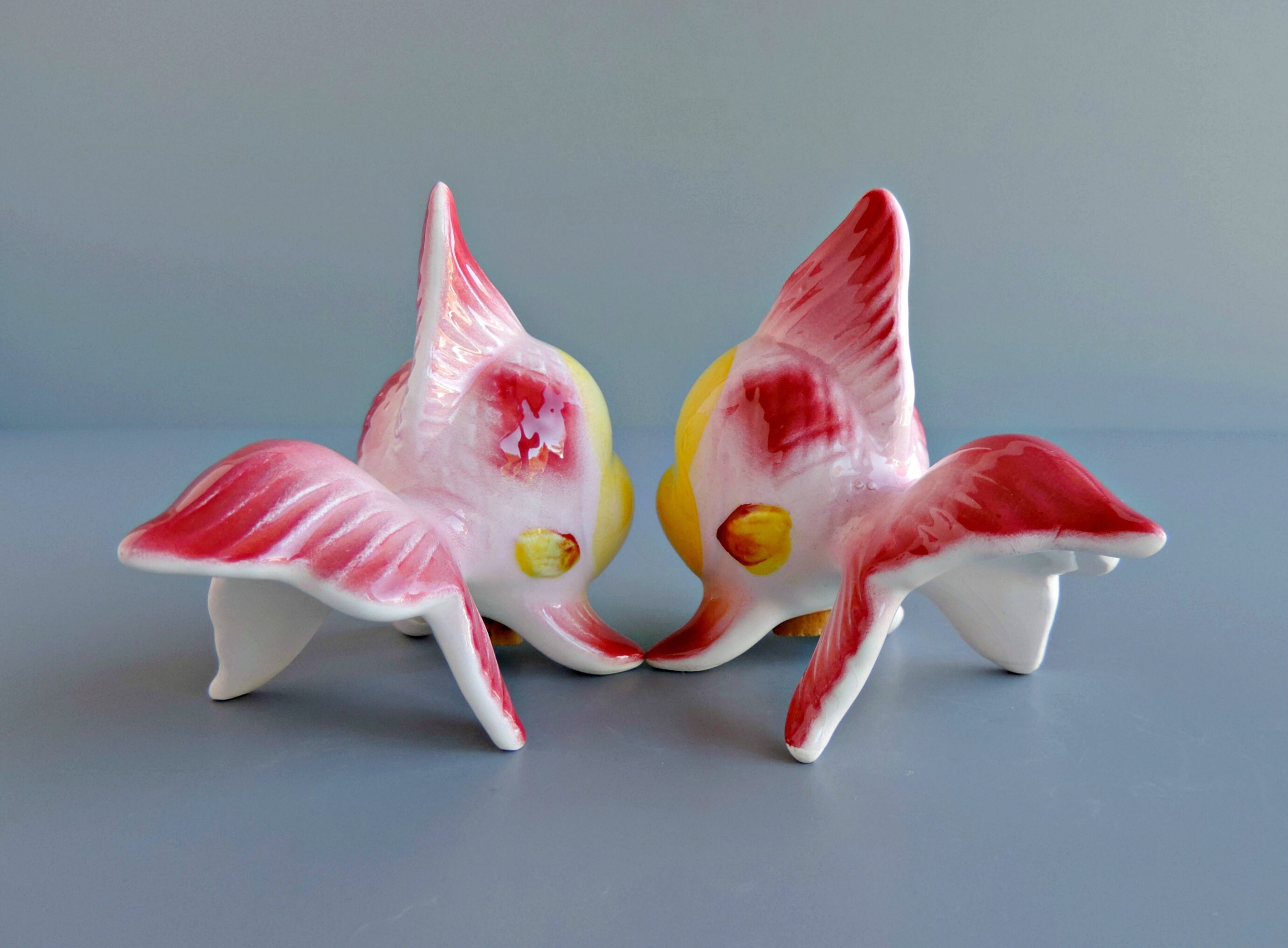 Vintage Kissing Fish Salt and Pepper Shaker Set Pink & | Etsy