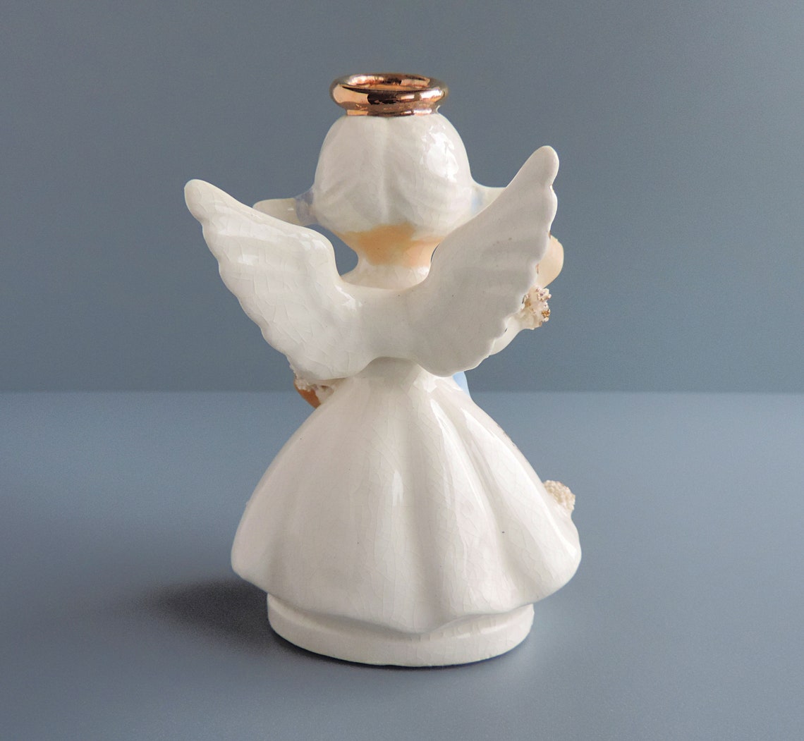 Vintage Lefton April Angel Easter Figurine AR1987 Birthday | Etsy