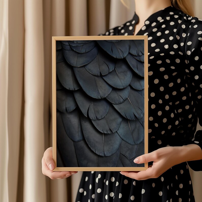 Raven Feather Macro Poster – Stunning Macro Close Wall Art - Macro ...