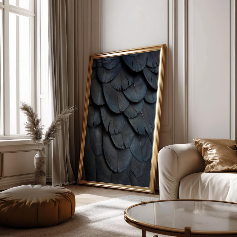 Raven Feather Macro Poster – Stunning Macro Close Wall Art - Macro ...
