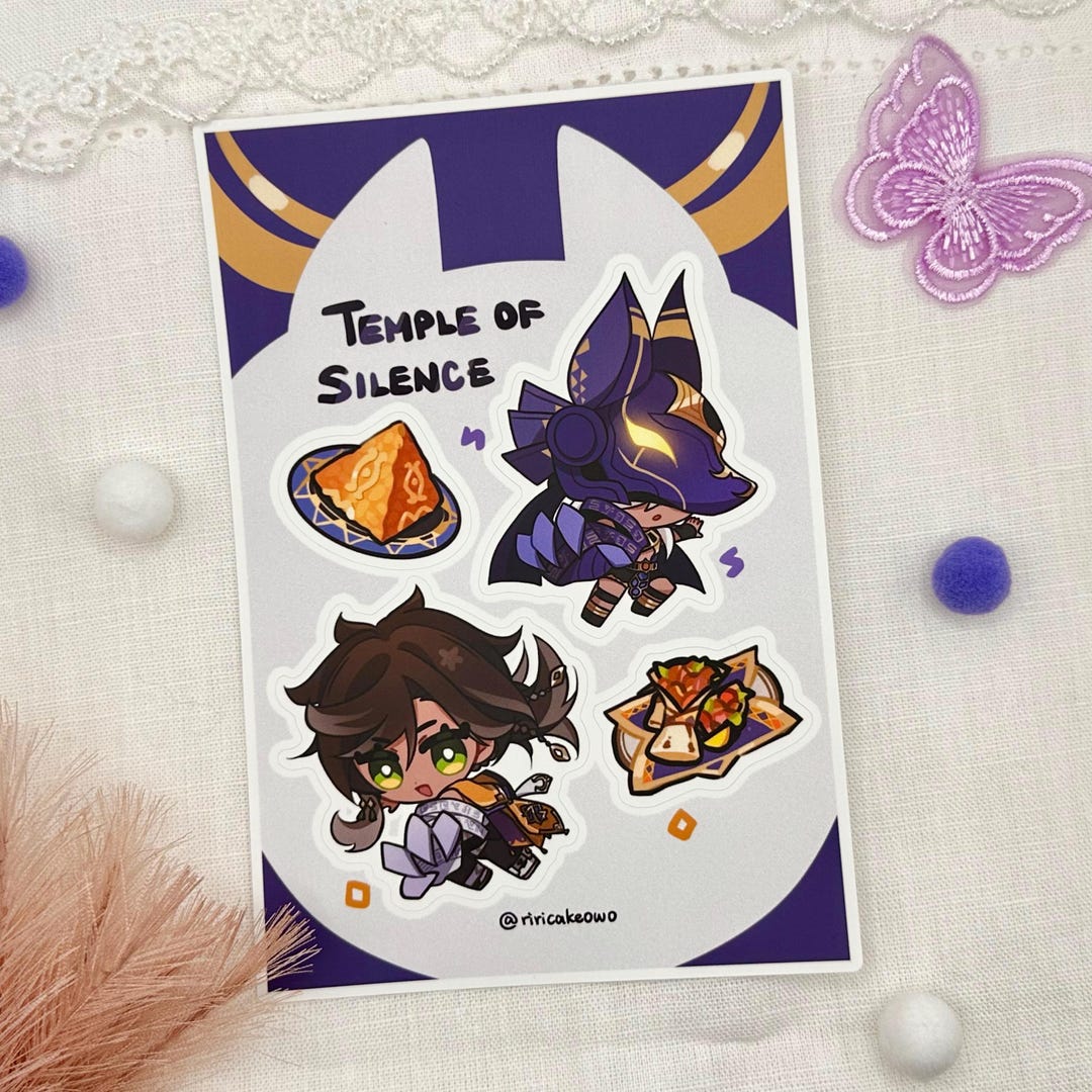 Genshin Impact Cyno & Sethos Sticker Sheet - Etsy