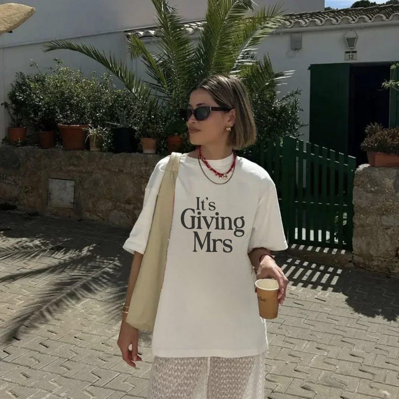Its Giving Mrs Tshirt - Bride to Be Shirt | Engagement Top ...