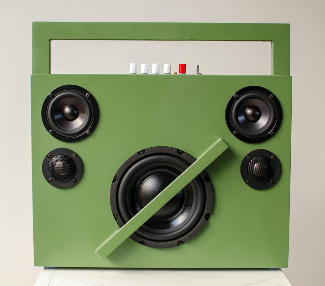 Stereo Boombox, Handmade in Plywood - Etsy