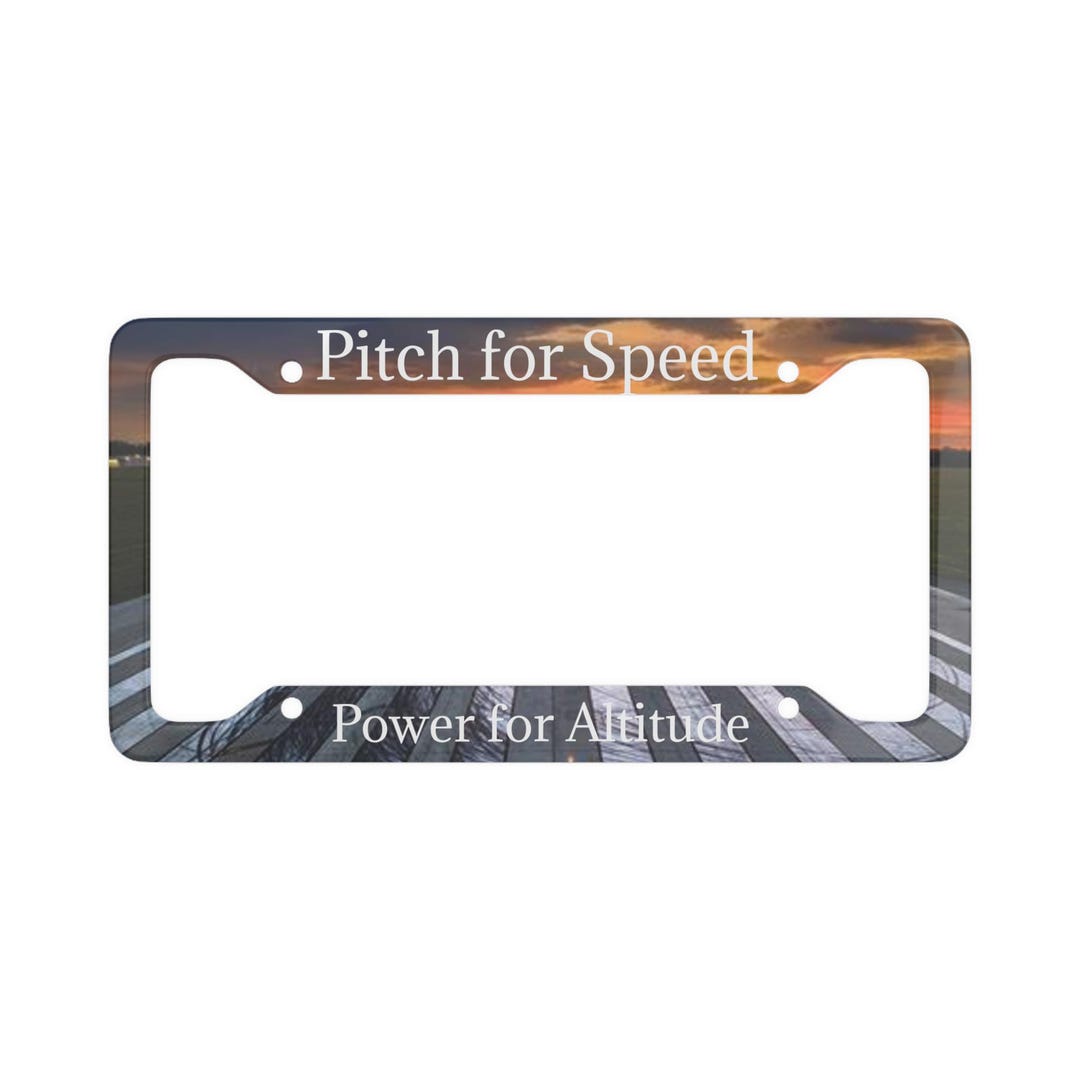 Pilot License Plate Frame - Etsy