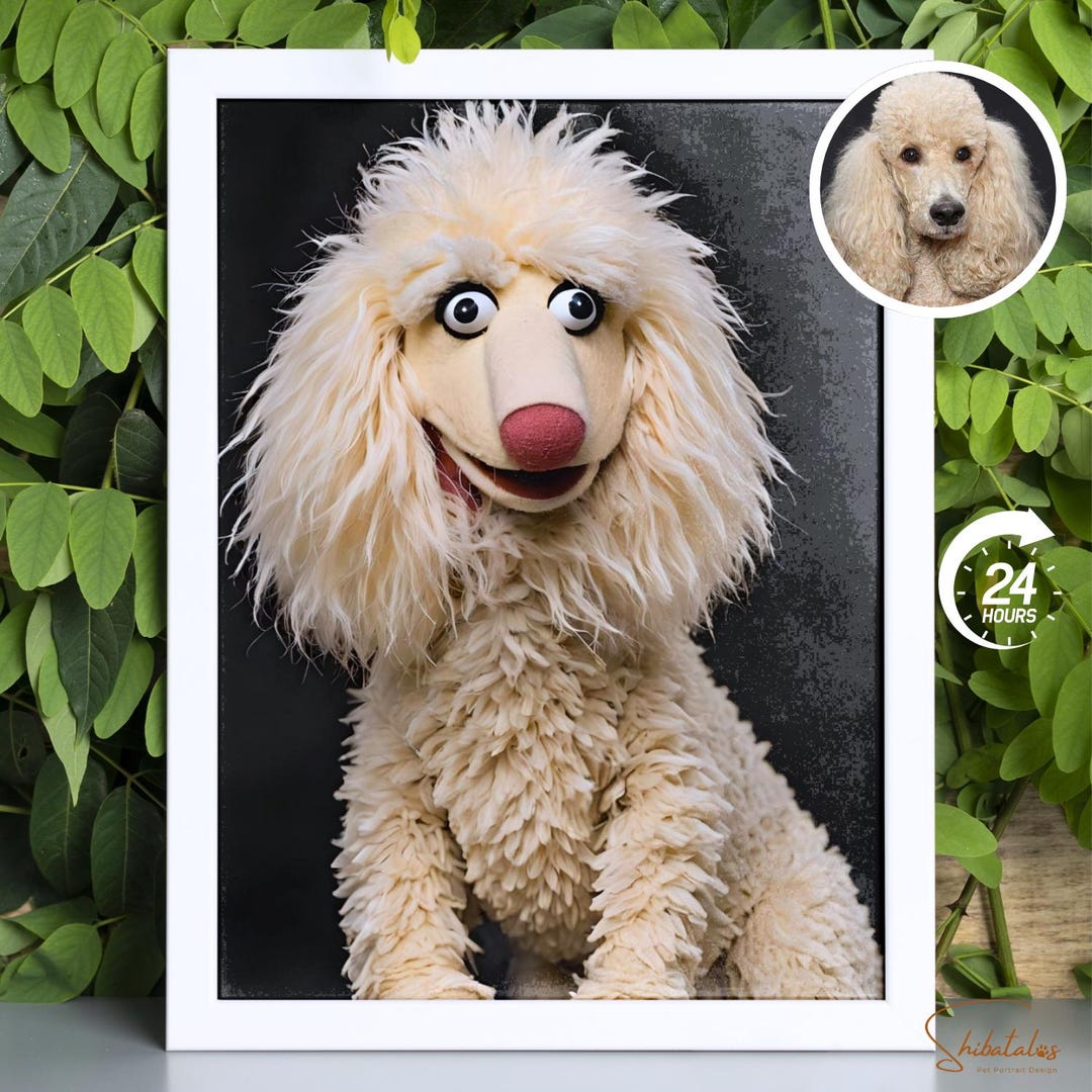 Ugly Puppet Pet Portrait, Custom Puppets Portrait, Funny Pet Portrait ...