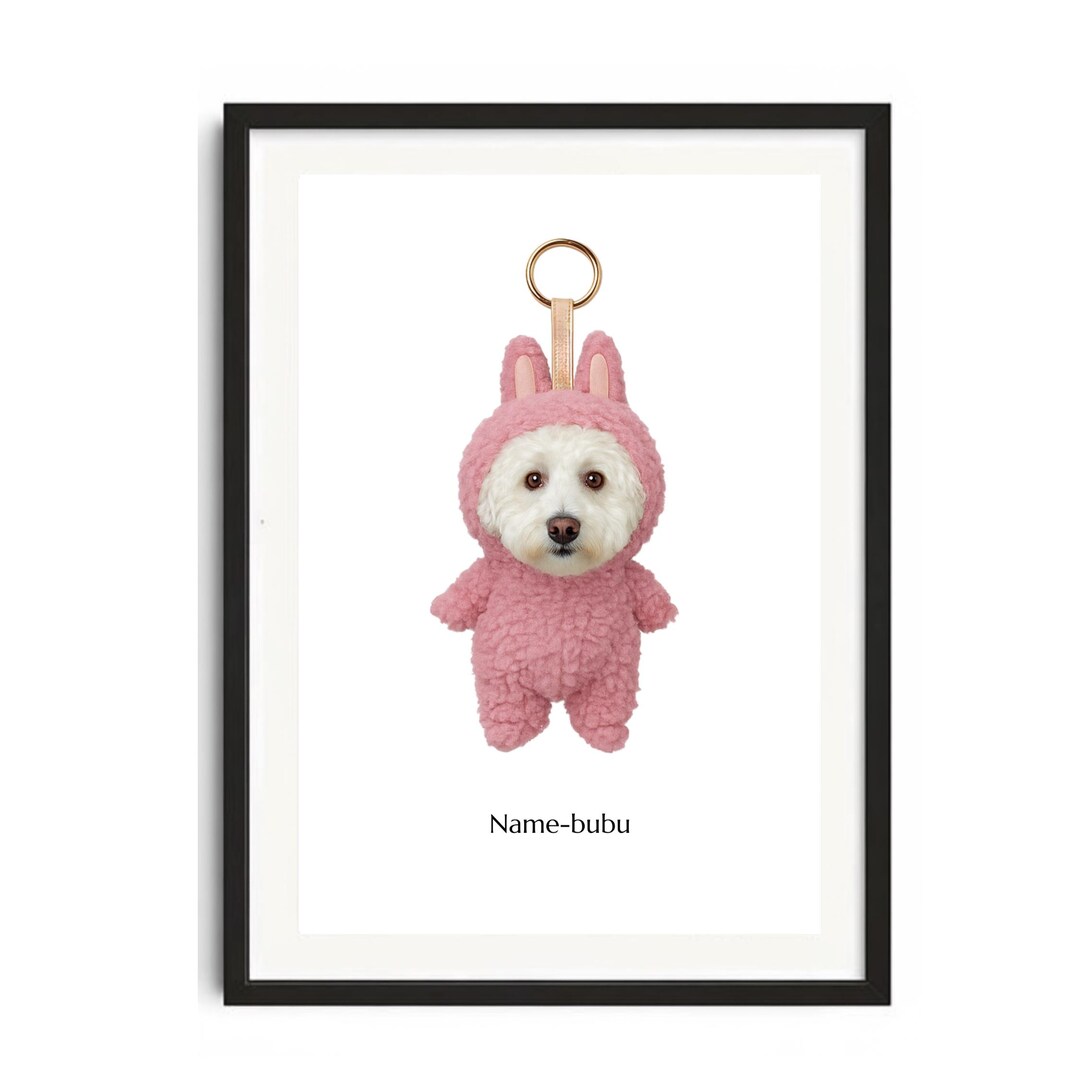 Custom Labubu Pet Portrait Generation 1: Funny Pet Art, Dog in Costume ...