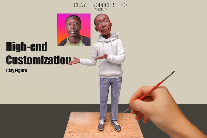 Custom Clay Action Figure: Personalized Bobblehead Gift - Etsy