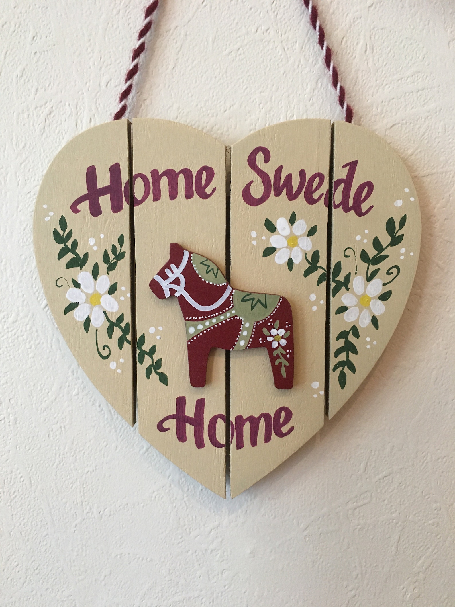 Swedish Valkommen Sign, Swedish Gifts, Scandinavian Decor, Swedish Dala ...