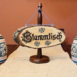 Stammtisch Sign, German Gifts, German Sign, Reserved Table, Bavarian ...