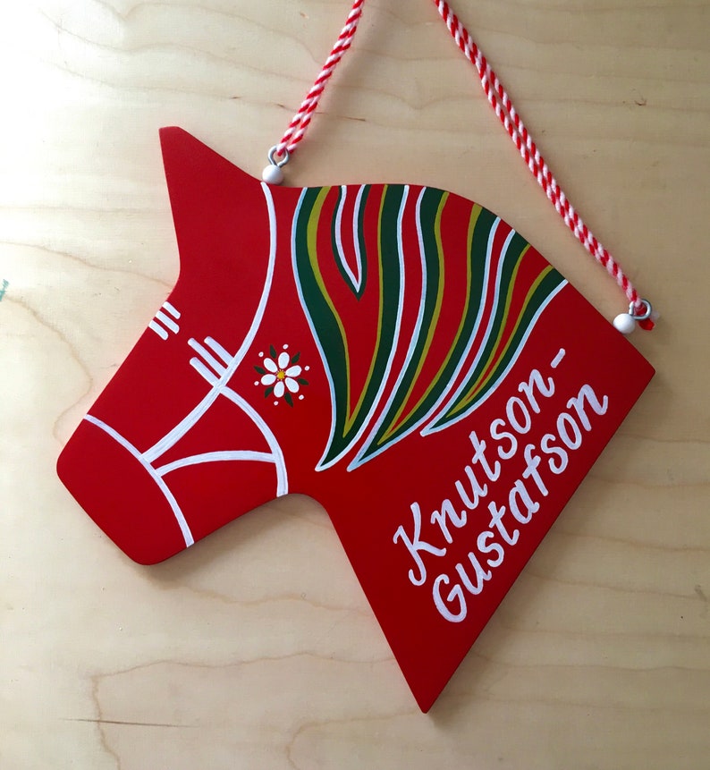 Swedish Welcome Sign Dala Horse Sign Swedish Gifts Family - Etsy