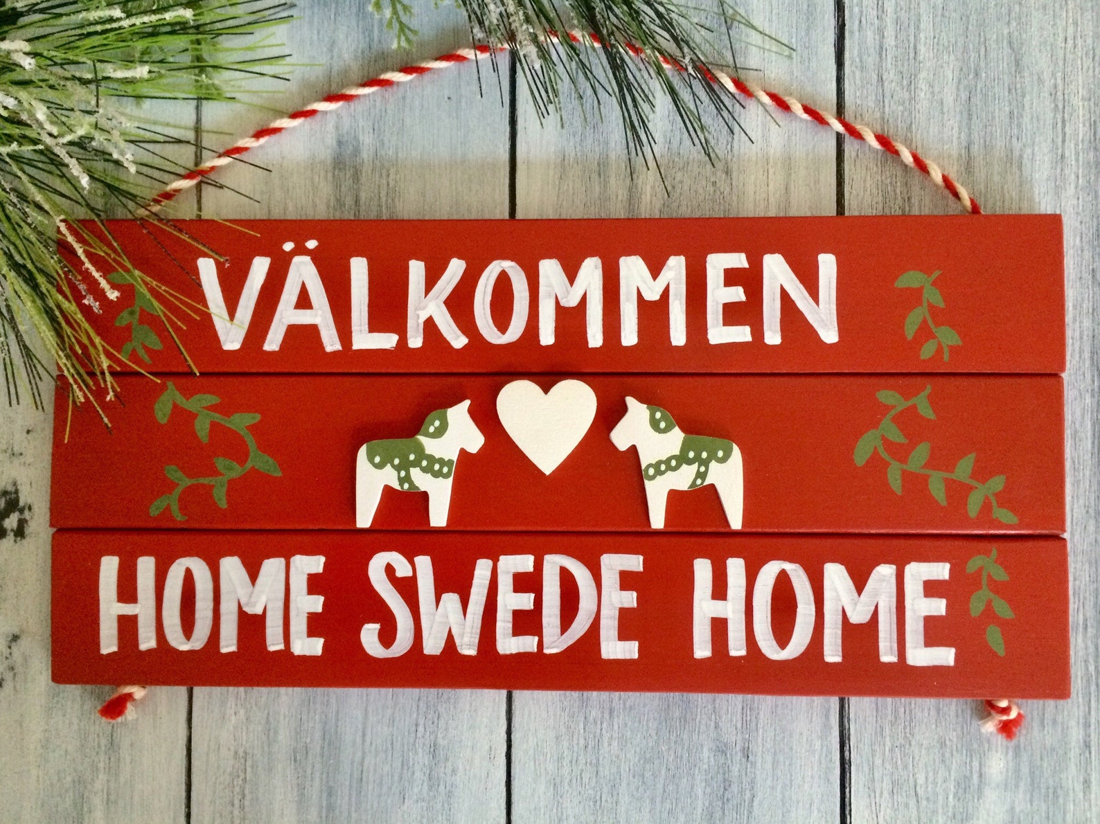 Swedish Sign, Scandinavian Decor, Swedish Art, Swedish Dala Horse ...