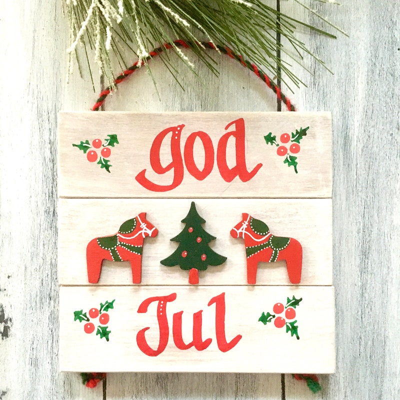 God Jul Sign - Etsy