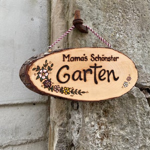 Personalized Garden Sign, Schrebergarten Schild, Gift for Gardener ...