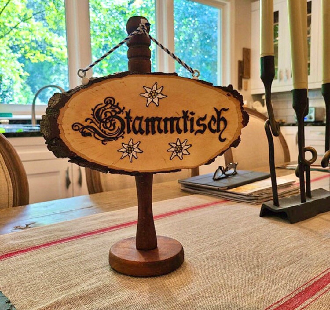 Stammtisch Sign, German Gifts, German Sign, Reserved Table, Bavarian ...