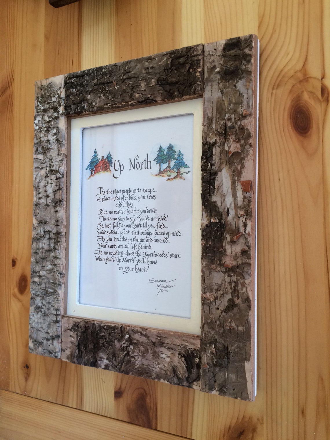 Up North Poem Lodge Decor Camper Decor Rustic Home Decor | Etsy