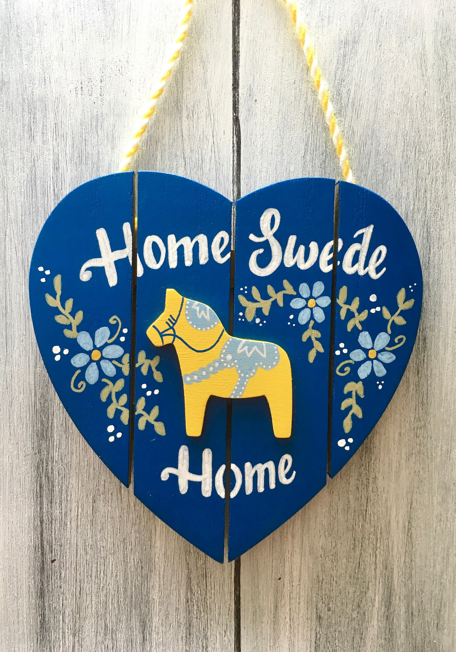 Swedish Welcome Sign, Swedish Gifts, Scandinavian Decor, Swedish Dala ...