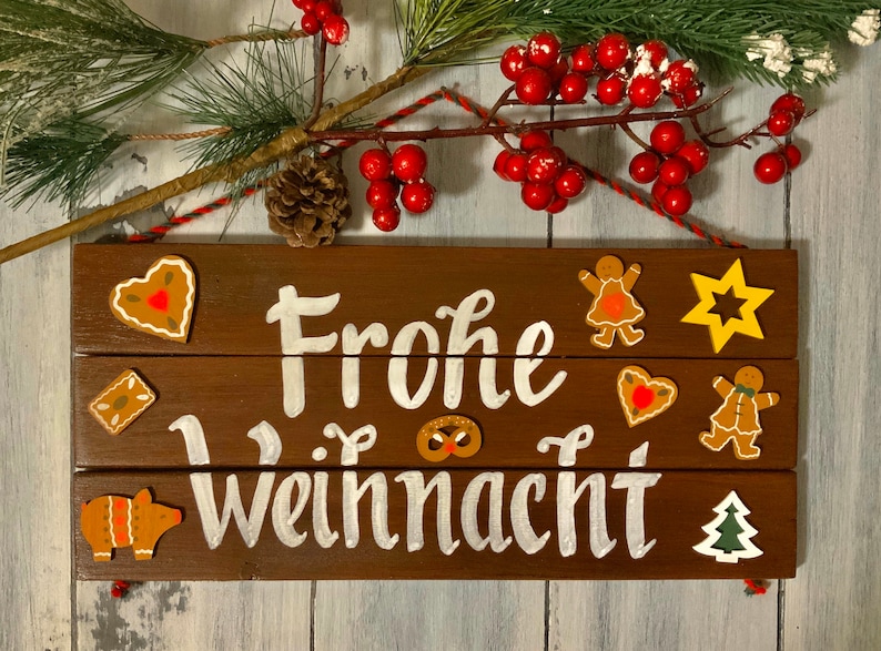 German Christmas German Sign German Gifts German Decor - Etsy