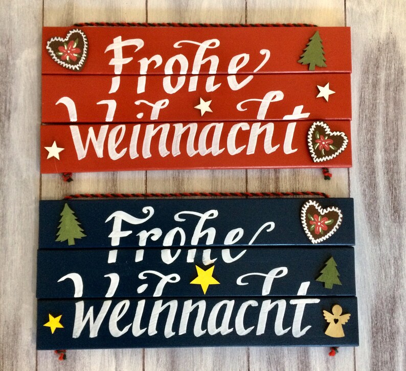 German Christmas, German Sign, German Gifts, German Decor, Christmas ...