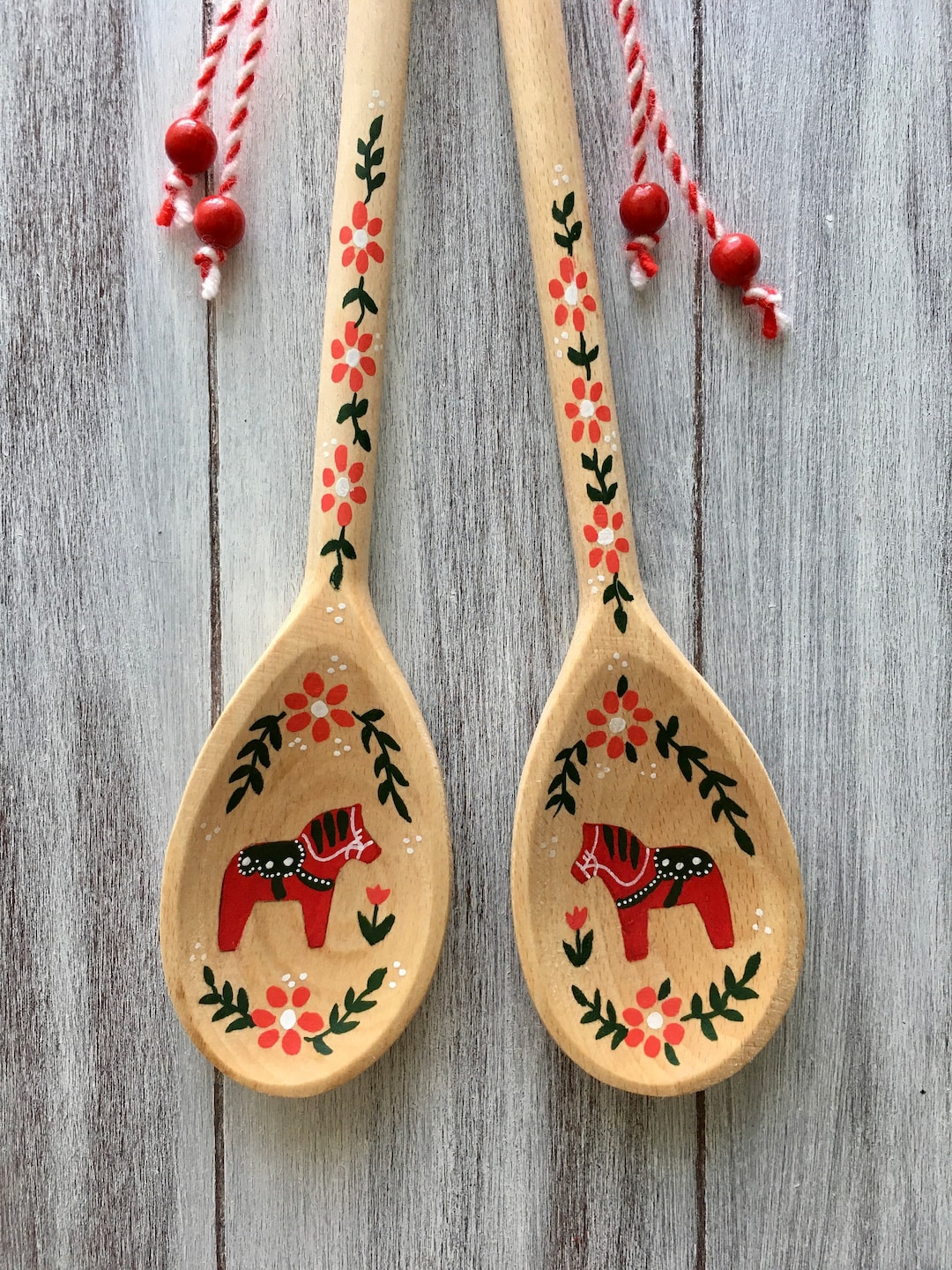 Swedish Kitchen Decor Dala Horse Swedish Gifts Rosemaling - Etsy